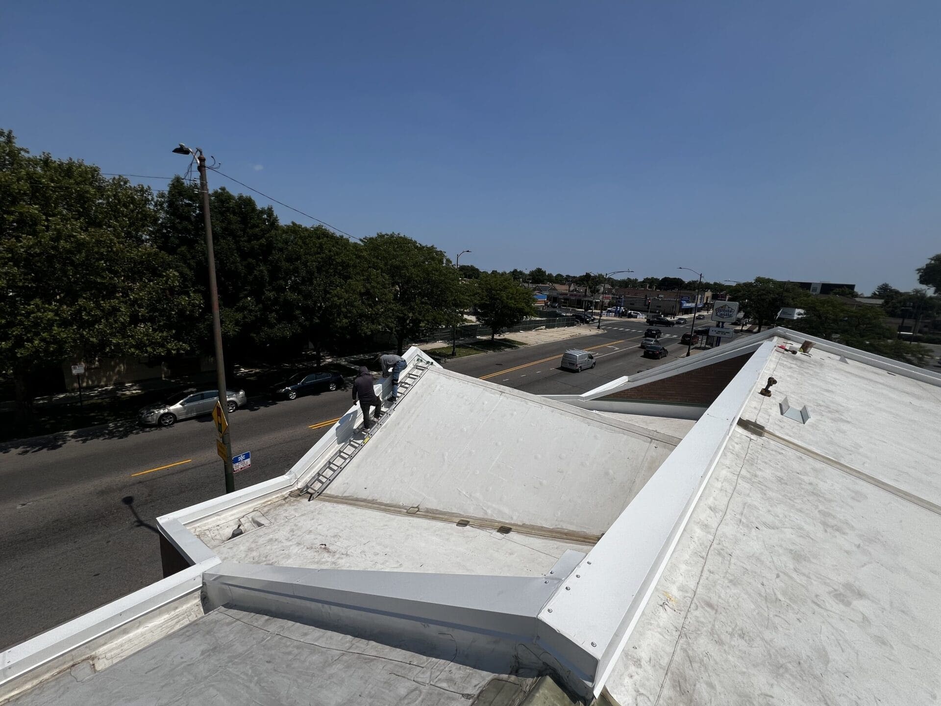 Metal Coping Repair Installation Service Chicago Parapet Roof