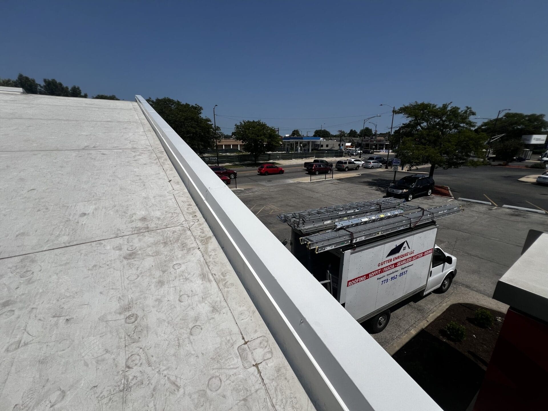 Metal Coping Repair Installation Service Chicago Parapet Roof